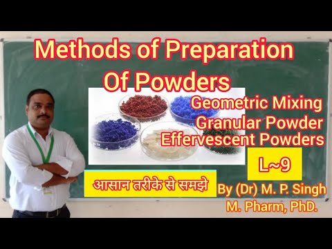 Powders Part 2 | Method of Preparation | Granular & Effervescent Powder ...