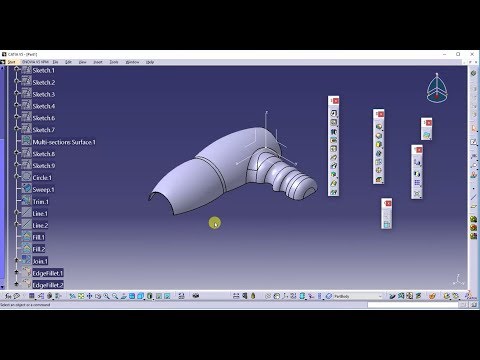 CATIA : Hair Dryer Cover | Generative Shape Design - YouTube