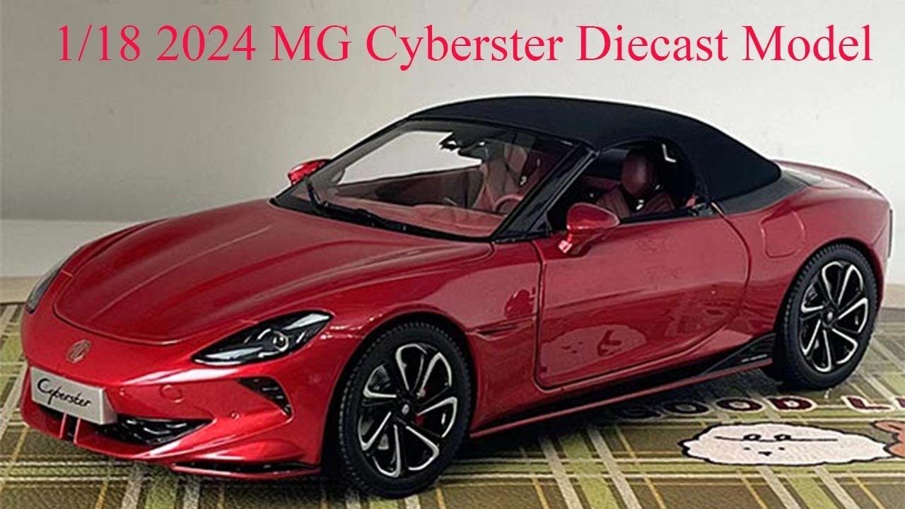 Unboxing of 1:18 Scale 2024 MG Cyberster Roadster Diecast Model in Red ...