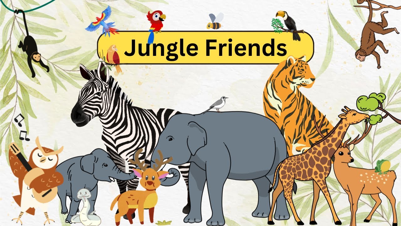 Jungle Friends | Fun Animal Song for Kids | Meet the Jungle Friends ...