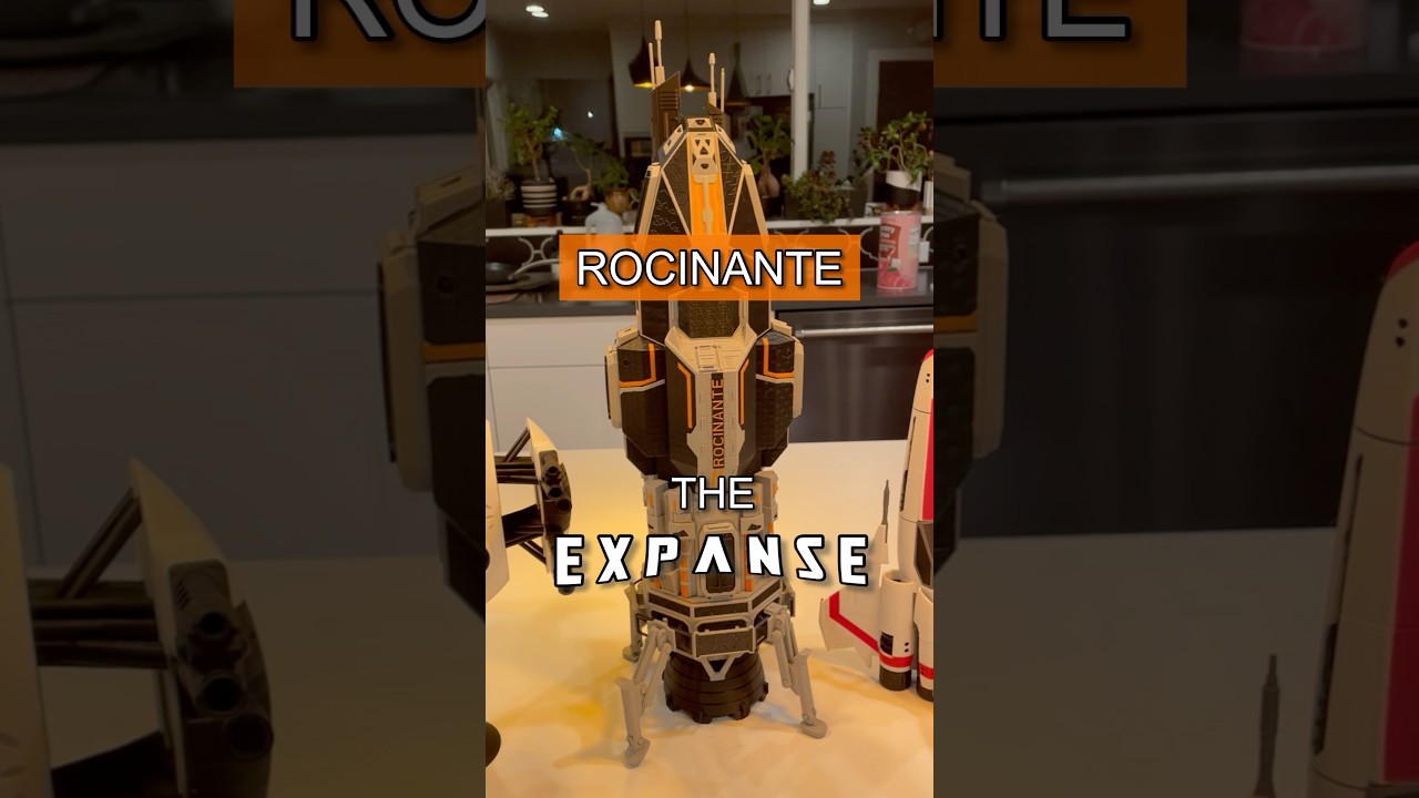 Making a 3d printed multi-color model kit of the Rocinante space ship # ...