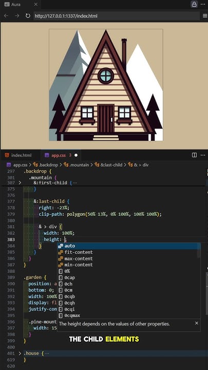 Day 17 of #coding an #aframe #cottage in pure #HTML and #CSS - YouTube