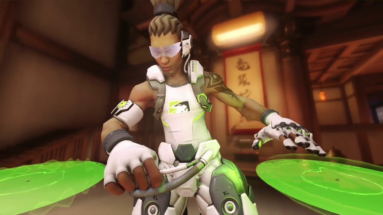 Lucio - Contenders Away Skin Demo (ESports)(Golden Weapon)(PS4) - YouTube