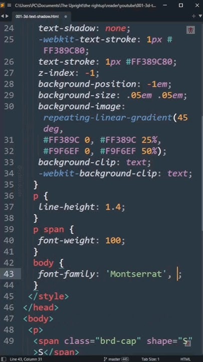 3d Text Shadow Shorts Viralvideo Trending Code Viral Coder Trend Html Frontend Youtube 5320