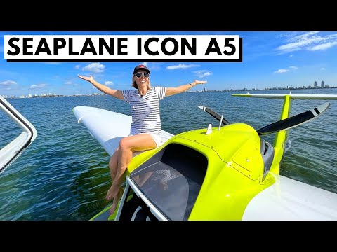 359.000$+ ICON A5 SEAPLANE / Amfibi Hafif Spor Uçak Havacılık Demosu Uçuş ve \