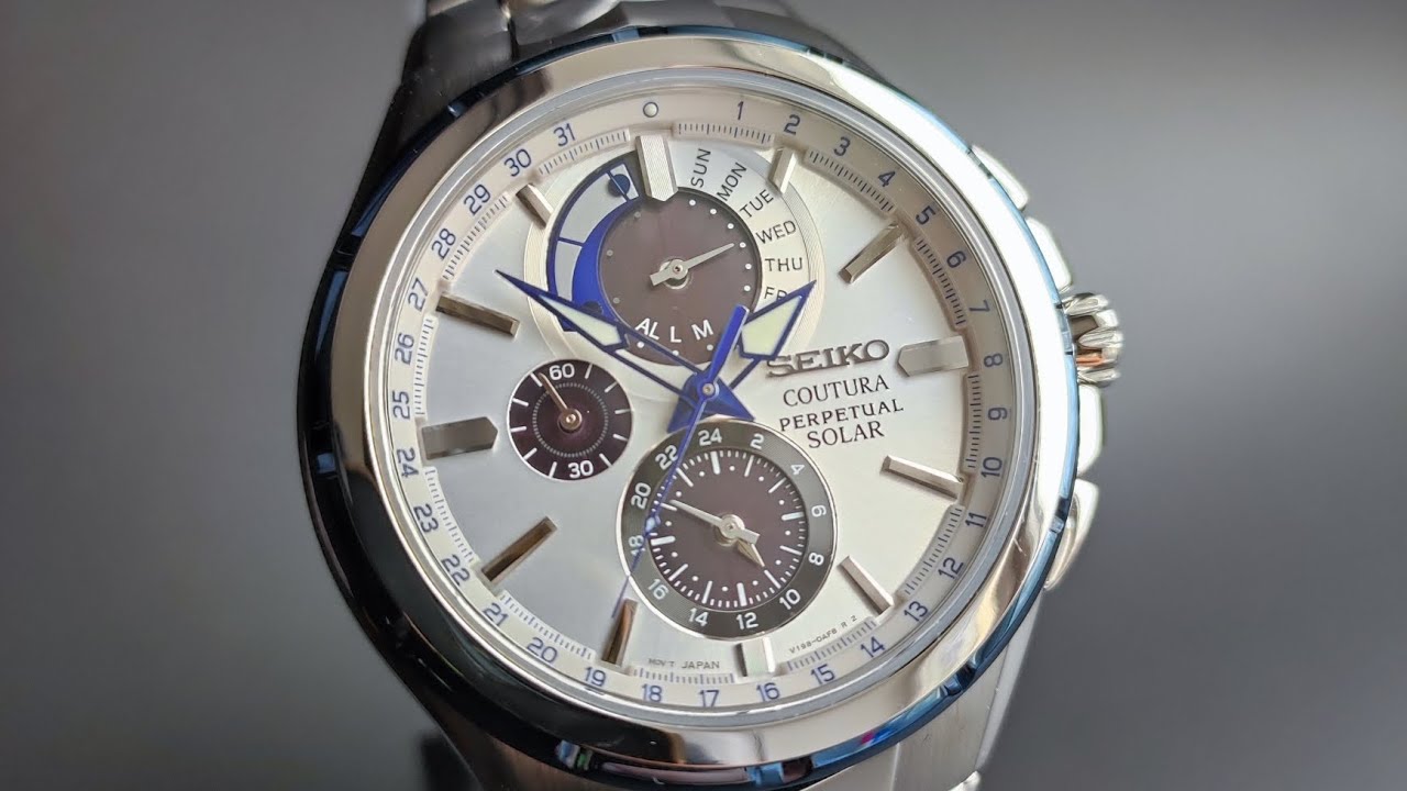 Часы Seiko Coutura SSC787 - YouTube