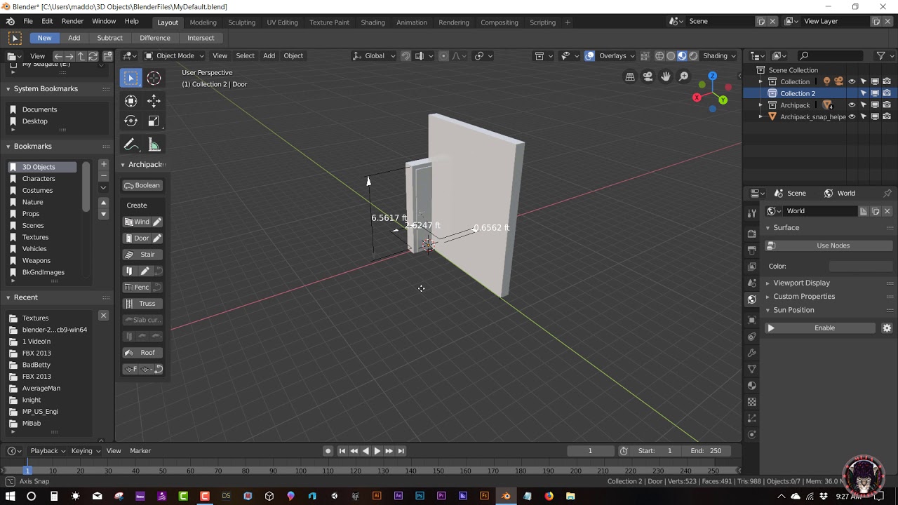ArchiPack Blender28 - YouTube