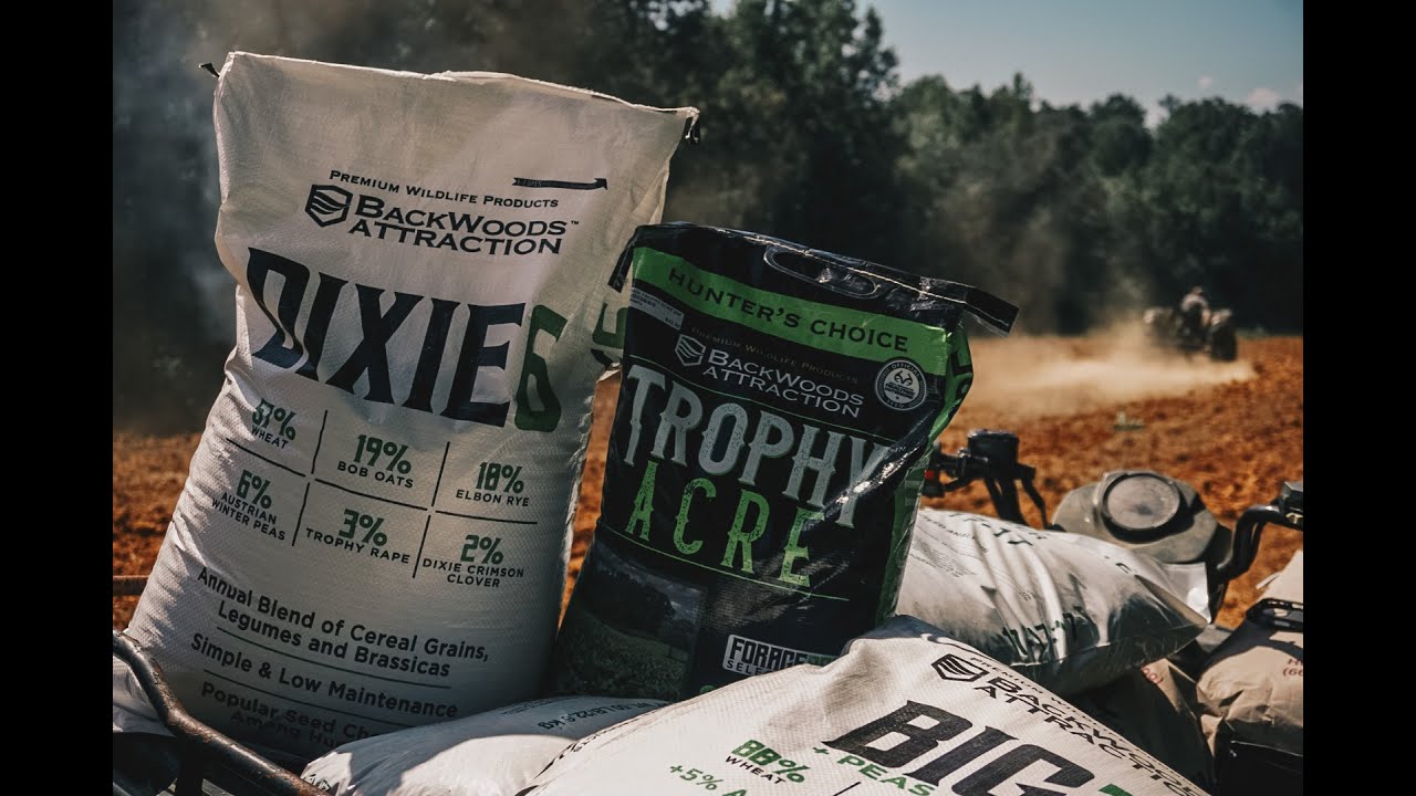 PLANTING FALL FOOD PLOTS WITH TROPHY ACRE AND DIXIE 6 - YouTube