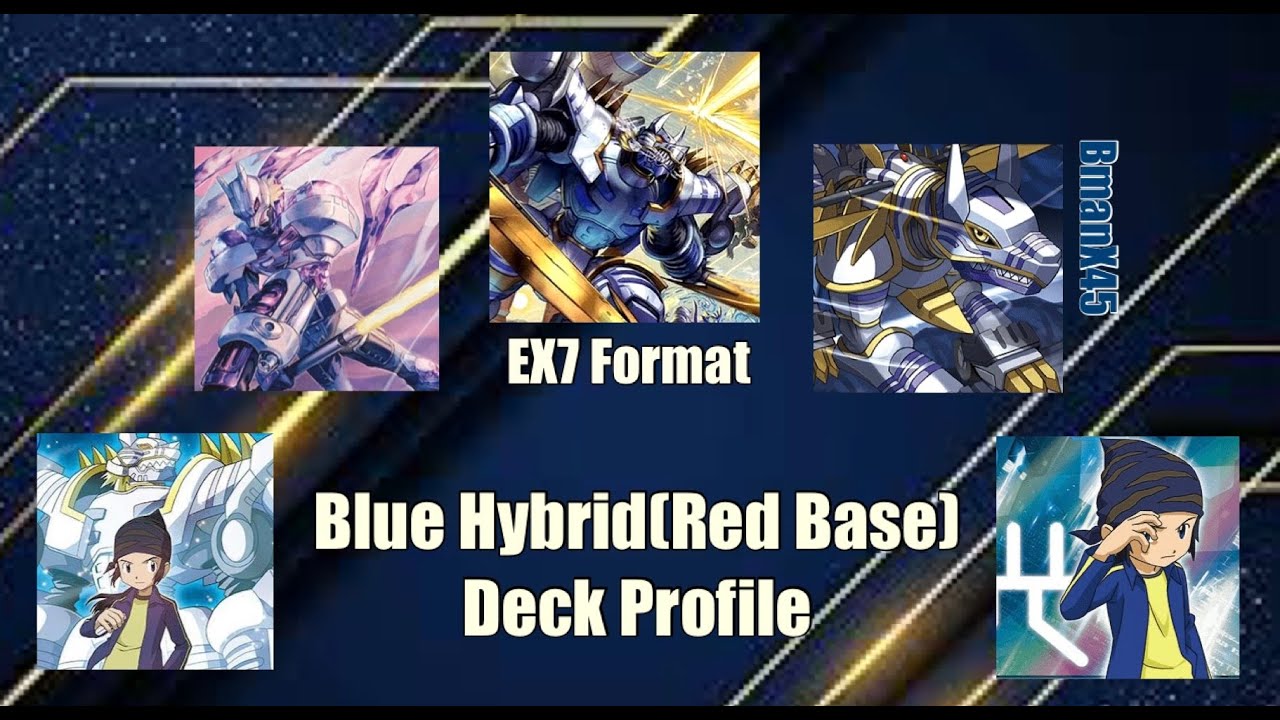 Digimon TCG: Blue Hybrid(Red Base) Deck Profile EX7 Format - YouTube
