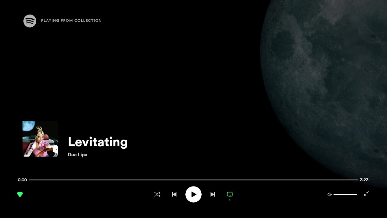 Dua Lipa - 'Levitating' #SpotifyFullScreen (HQ with lyrics) - YouTube