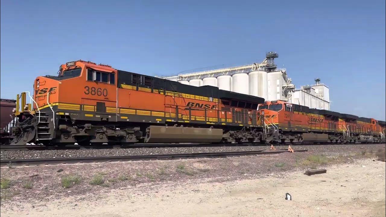 BNSF Z-LPKLAC6-19. Logistics Park Kansas to Los Angeles Hobart Yard. Nice Backdrop At The Mills ...