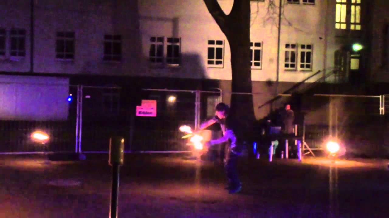 Evil Flames WorkshopConvention "open stage" Devilstick - YouTube