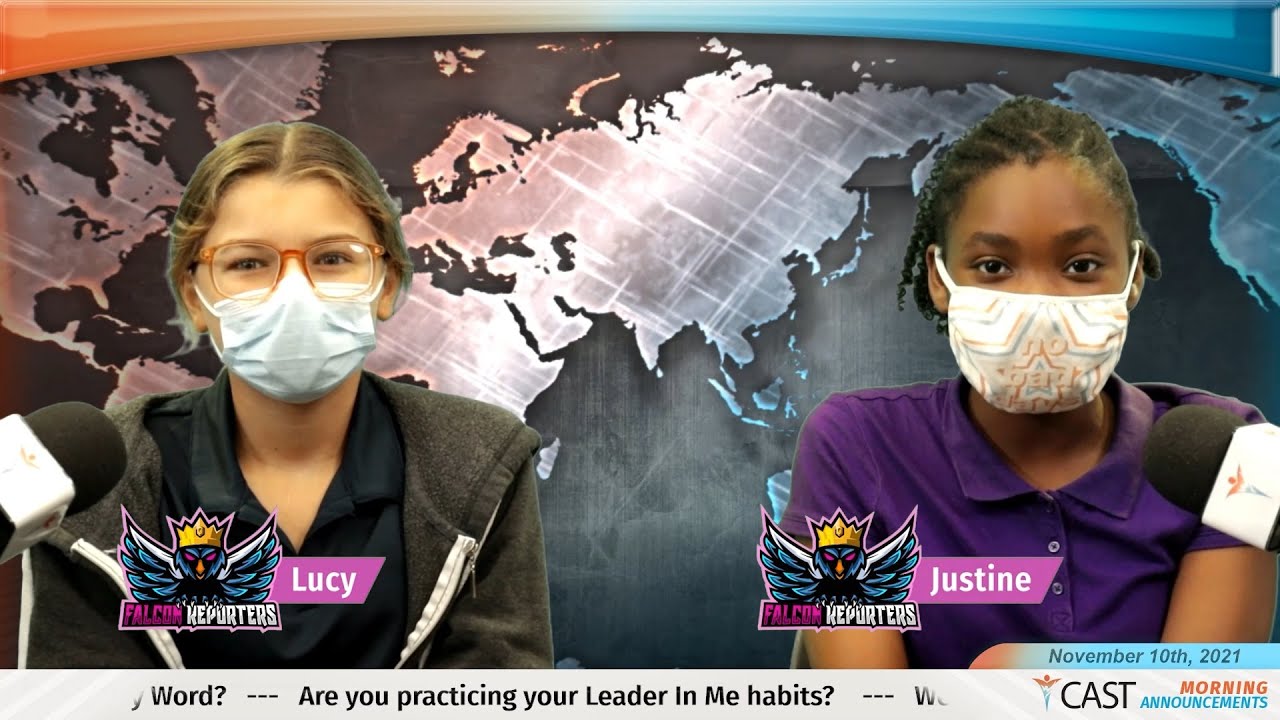 CAST Morning Announcements: 11-10-2021 - YouTube