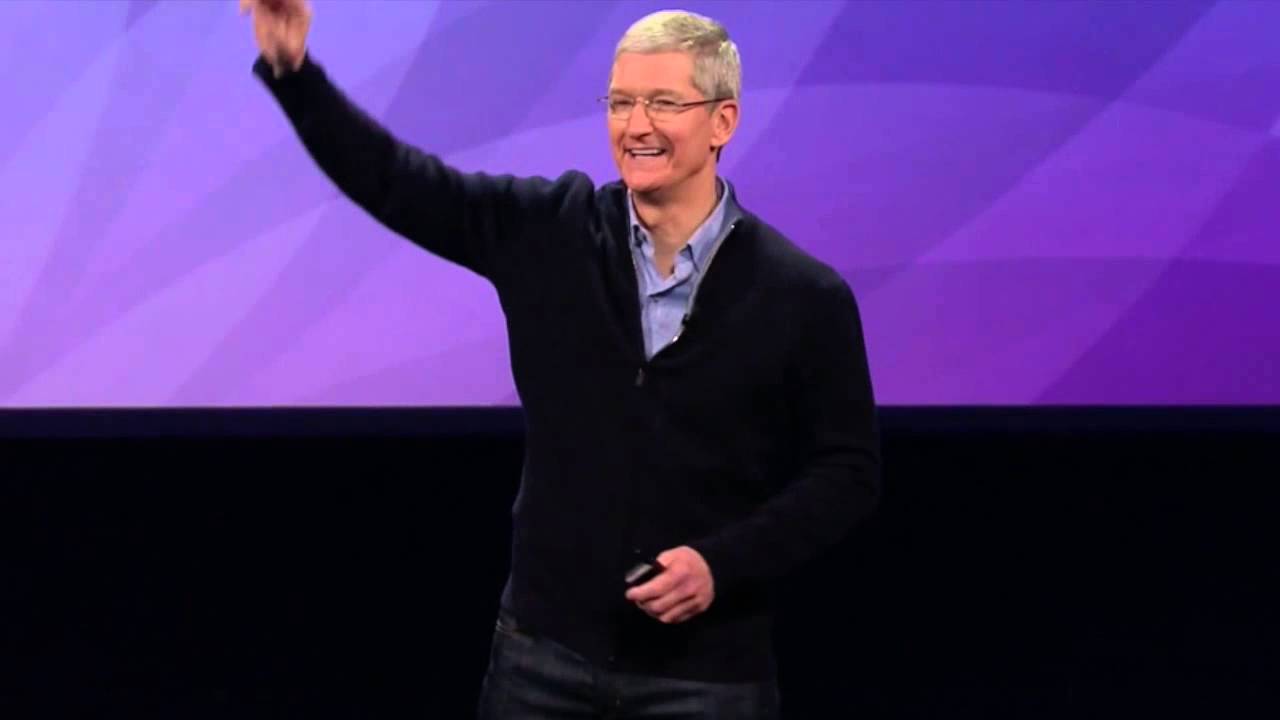 Was it me, or did Tim Cook say "good morning" a lot today? - YouTube