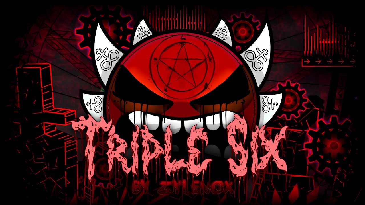 Geometry Dash - Triple Six (Extreme Demon) by Zylenox - YouTube