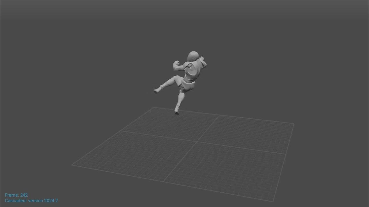 Cascadeur Animation Practice 1: Combat #cascadeur #3danimationsoftware ...