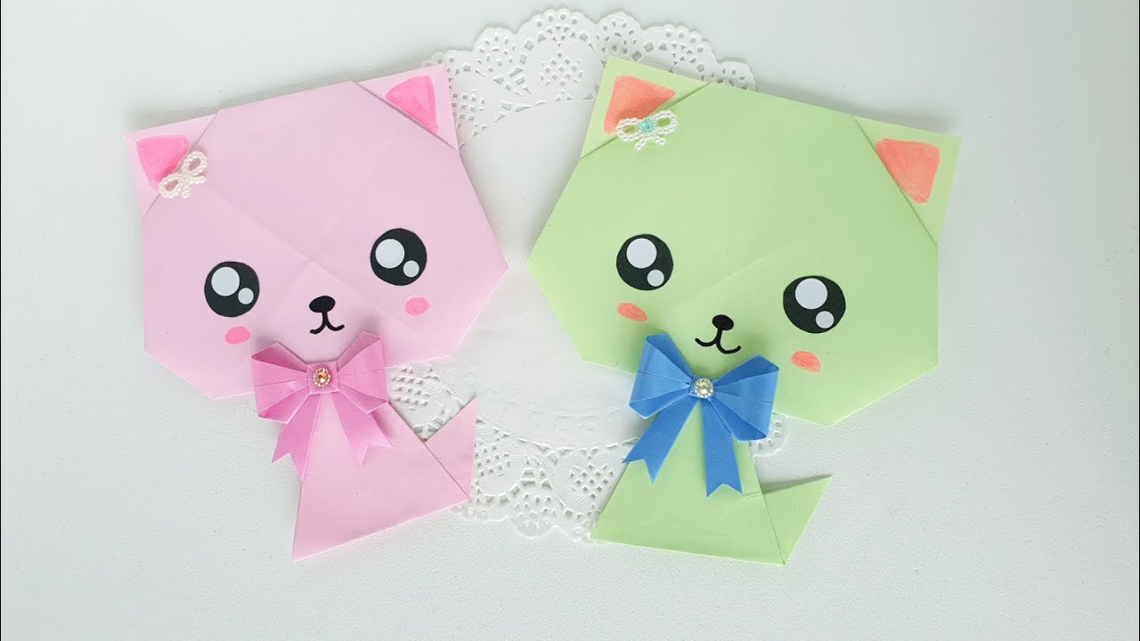 귀여운 고양이접기 쉬운고양이접기 유아용 종이접기 고양이 접기 쉬운 거 색종이로 고양이 접기 고양이종이접기 고양이 색종이 접기 색종이접기 쉬운종이접기 Youtube