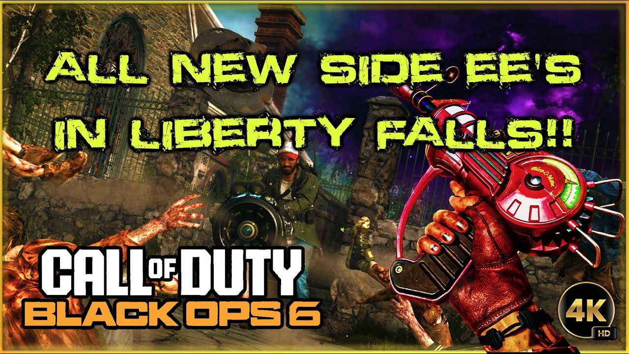 BO6 ZOMBIES LIBERTY FALLS ALL SIDE EASTER EGGS PT2!! ( EASY GUIDE! ) # ...