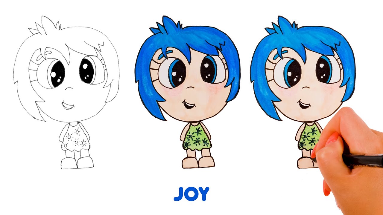 How To Draw Joy From Inside Out - YouTube