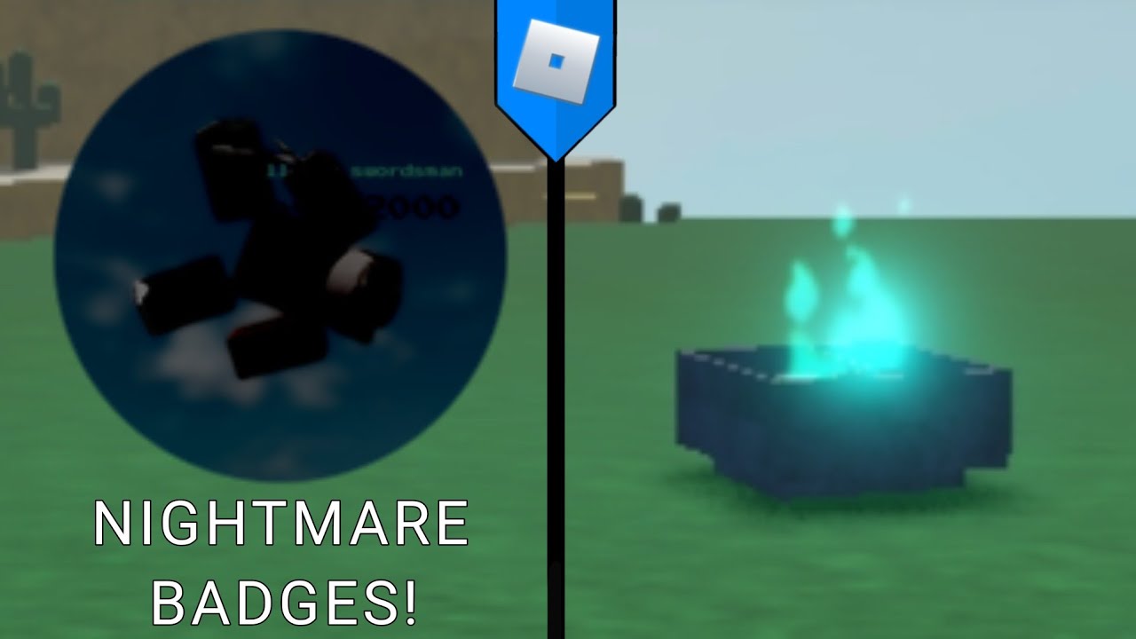 HOW TO GET "NIGHTMARE" BADGES! silly sword game (ROBLOX) - YouTube