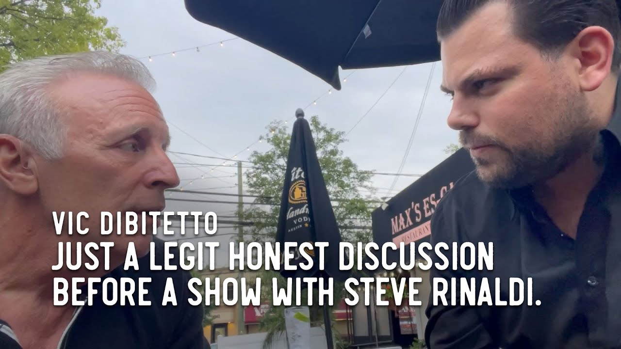 Just a legit honest discussion before a show with Steve Rinaldi. - YouTube