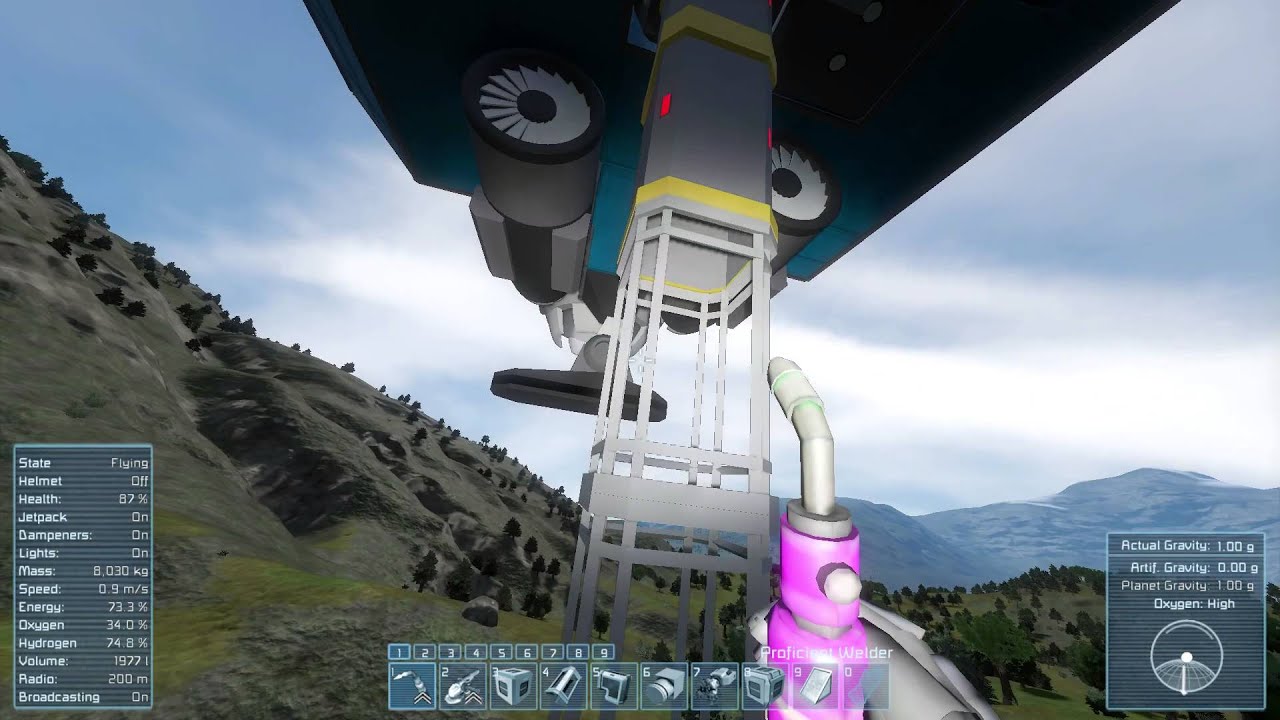 Space Engineers Earthlike Planet Survival Guru Start - YouTube