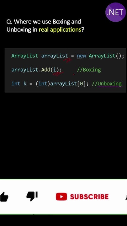 Where we use boxing and unboxing in real applications ? - YouTube