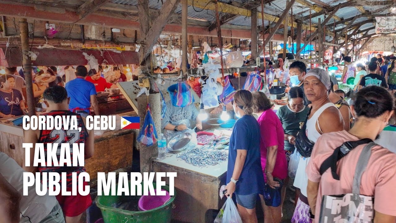 🇵🇭 [4K] Walking Inside a Small Busy Market in the Philippines | Takan ...