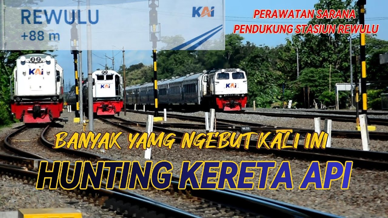 KERETA API JADWAL PADAT SERTA PERAWATAN SARANA PENDUKUNG STASIUN - YouTube