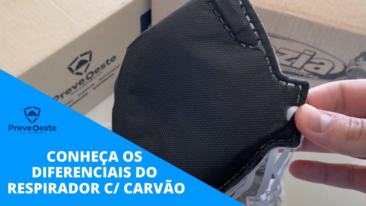 Máscara PFF2 Preta Carvão Ativado Grazia - Review - Preveoeste EPIs ...