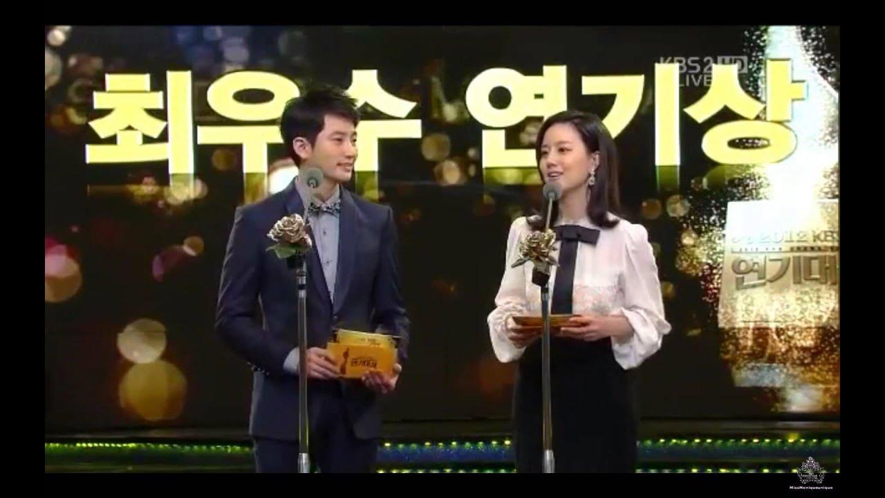 [HD/ENGSUB][121231] Moon Chae Won & Park Shi Hoo Cut (JEALOUS JOONG KI? LOL) @ KBS DRAMA AWARDS ...