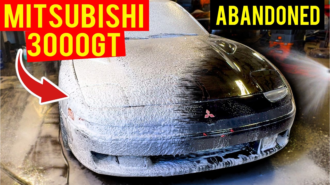 ABANDONED FOR 15 YEARS Mitsubishi 3000GT VR4 Turbo First Wash ...