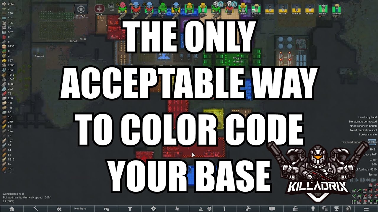 [Highlight] The Only Acceptable Way To Color Code Your Base - YouTube