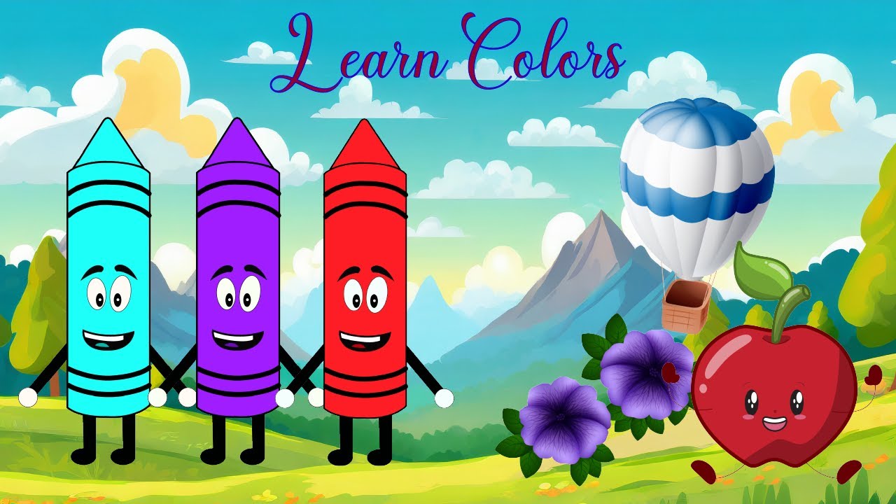 Learn colors with cryons | learn colors for kids | kids color ...