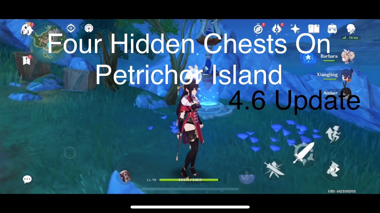 Four Hidden Chests Petrichor Island | Genshin Impact 4.6 Update Nostoi ...