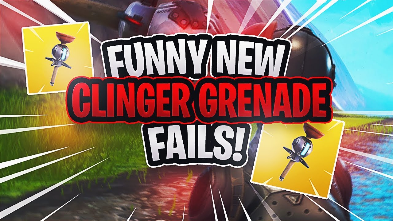 NEW FORTNITE CLINGER IS THE BEST GRENADE! (Hilarious NEW Fortnite Item ...