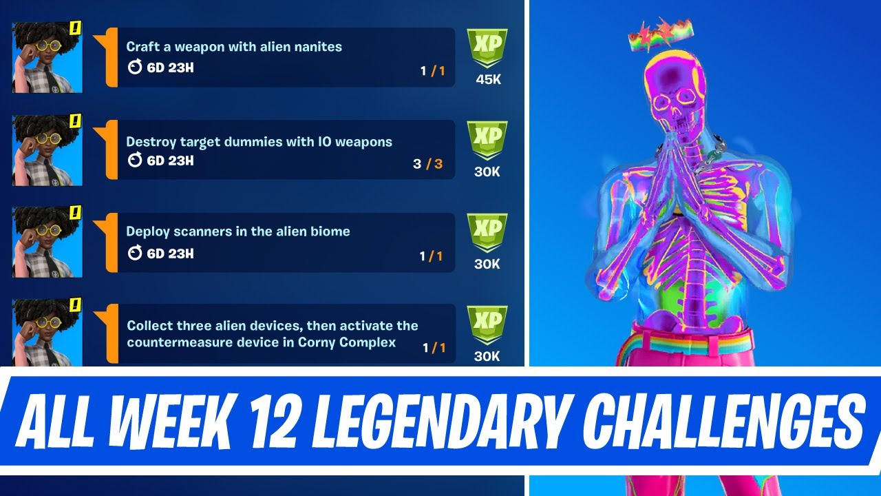 All Week 12 Legendary Quest Challenges Guide in Fortnite - Week 12 ...