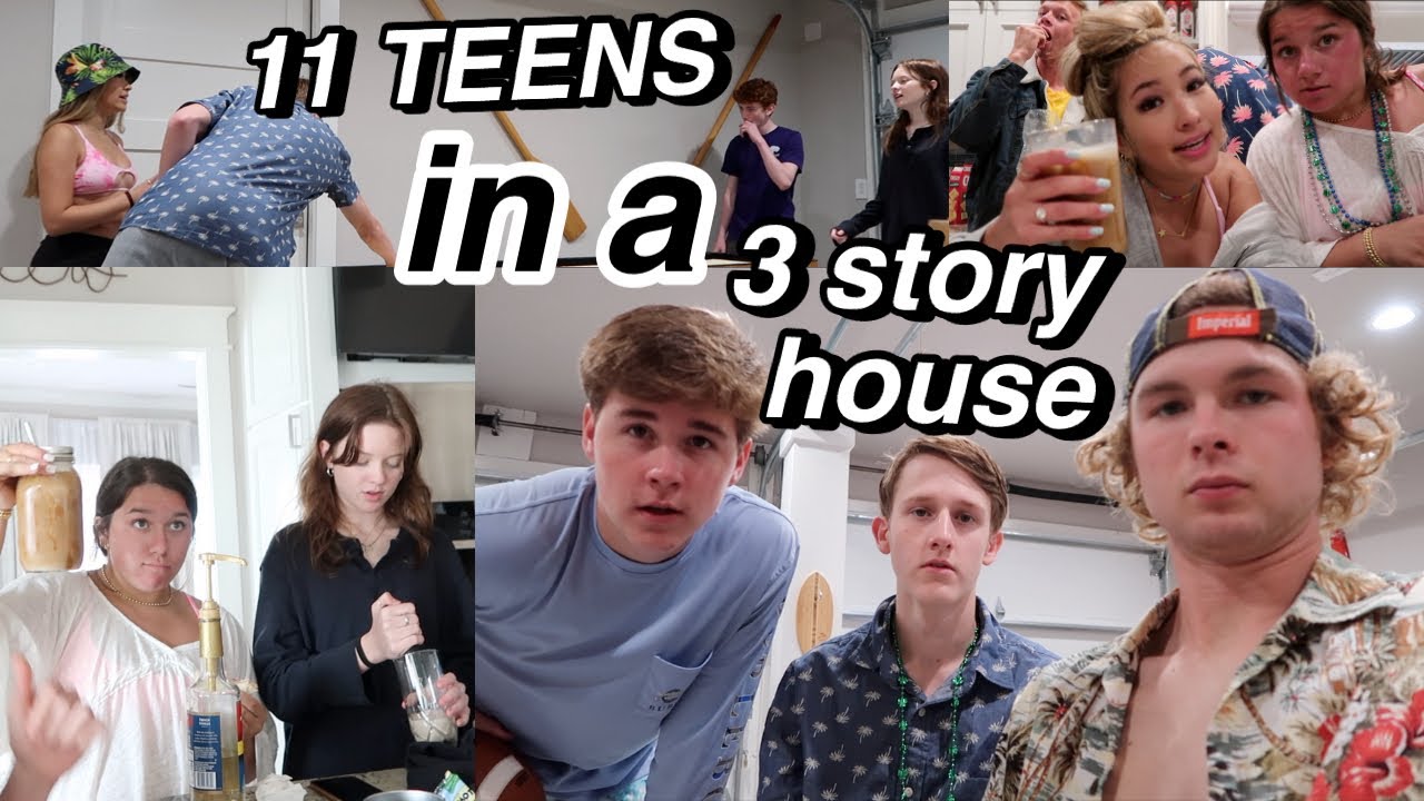 what SPRING BREAK with 11 TEENAGERS is like AT THE BEACH | PART 1 - YouTube