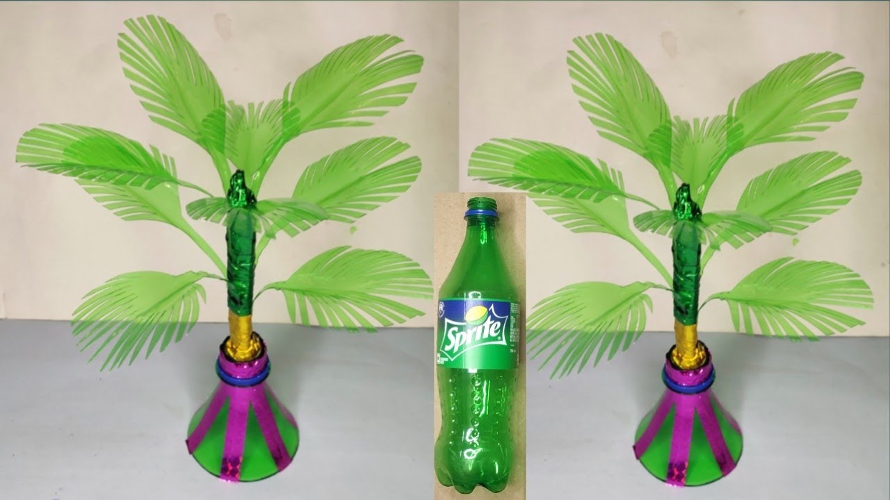Plastic Bottle Decoration Idea ! Plastic Bottle Craft Idea ! Sprite ...