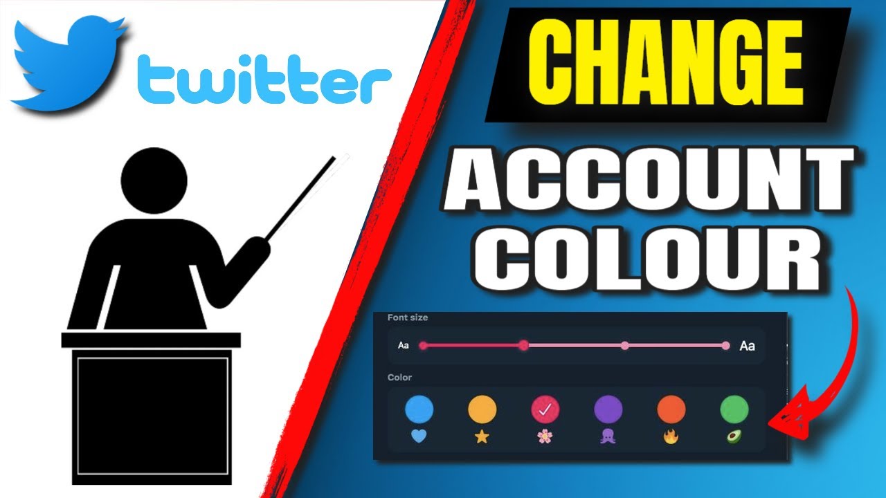 How To Change Twitter Color On Account - YouTube