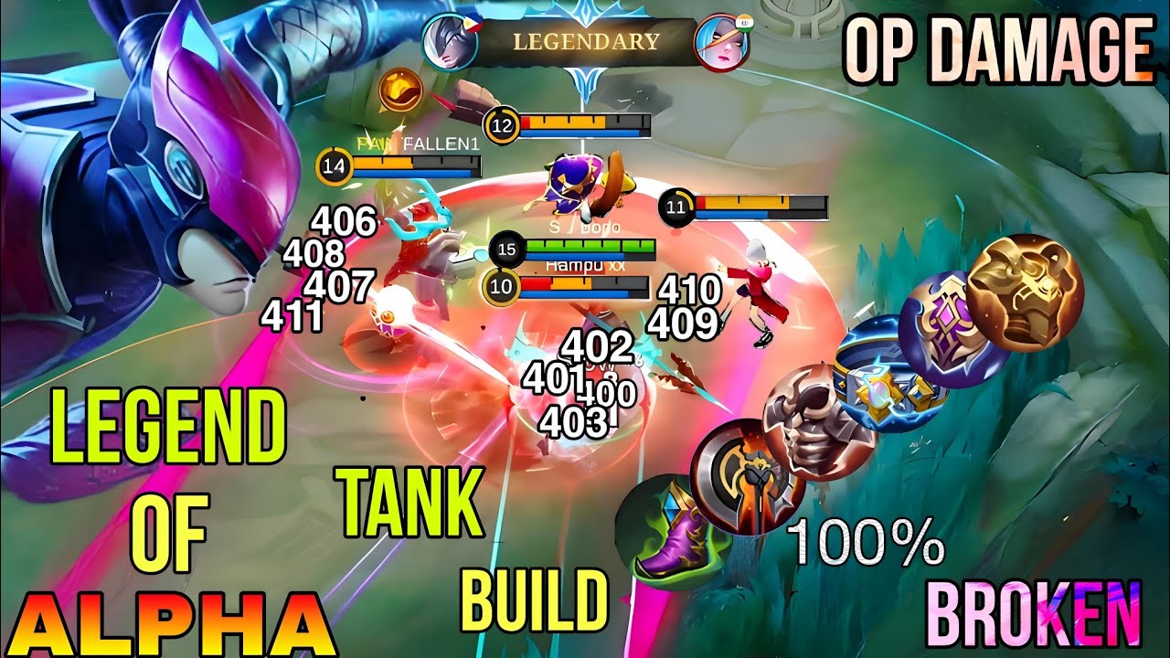 LEGEND OF ALPHA BEST ACTION GAMEPLAY ! ALPHA TANK BUILD - YouTube