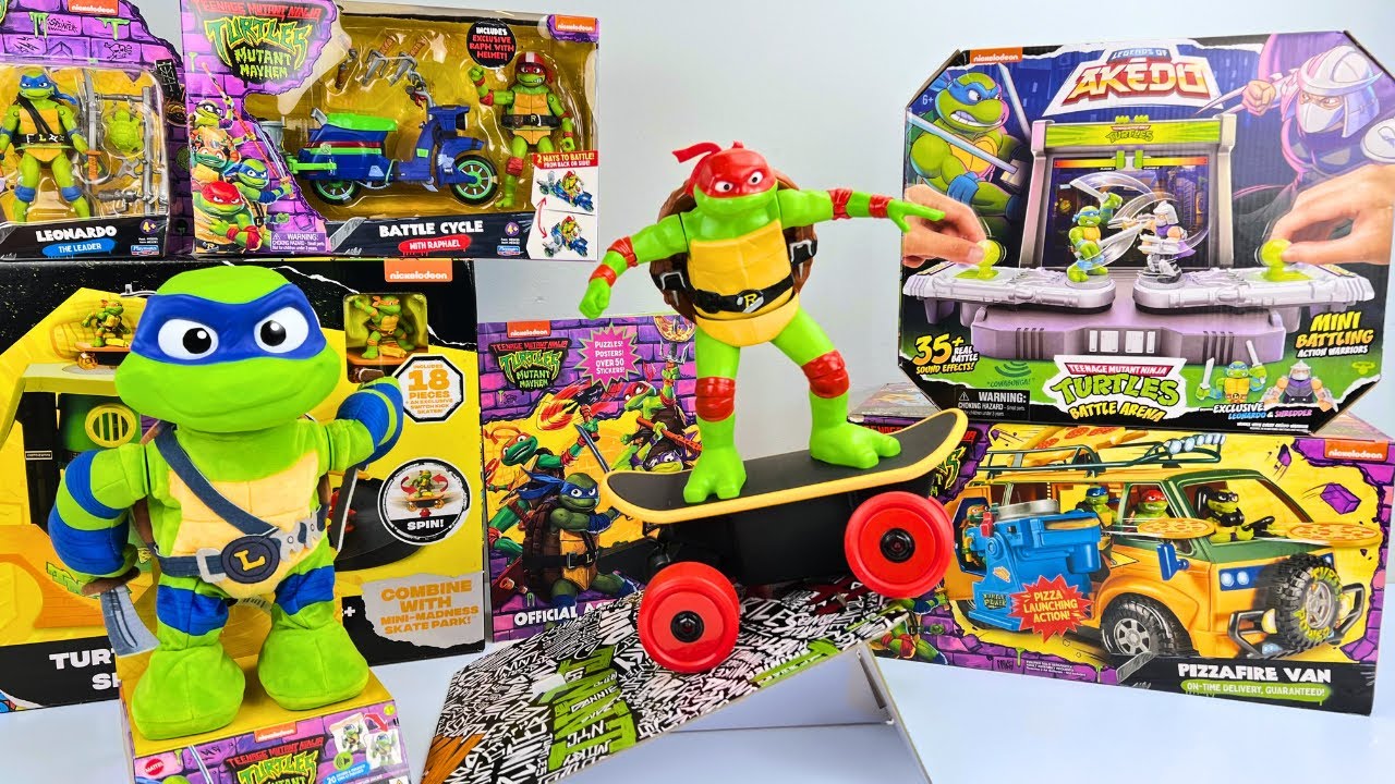 Teenage Mutant Ninja Turtles Unboxing Review | Skateboard RC Stunts ...