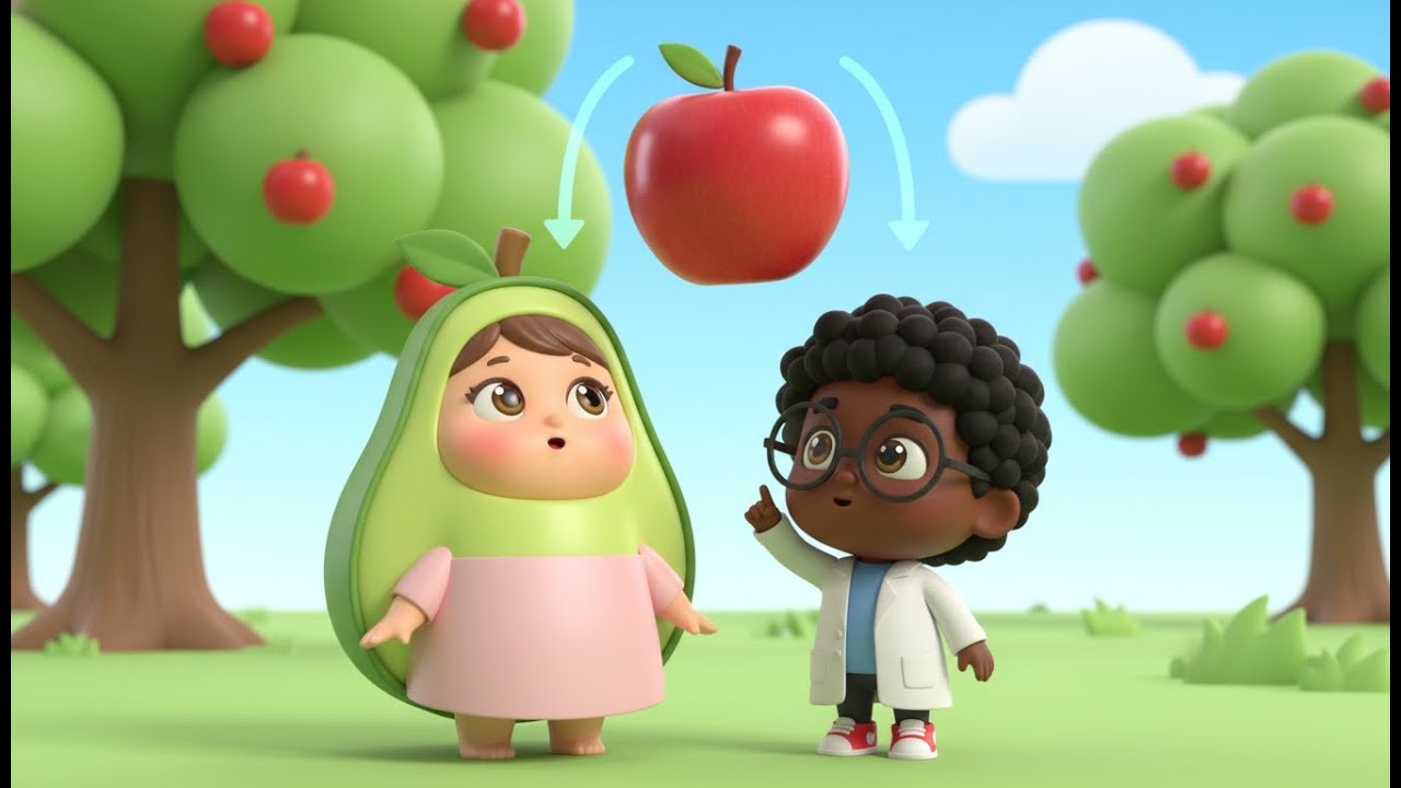 Why Do Apples Fall? 🍎 Avo Discovers Gravity! | Science for Kids - YouTube