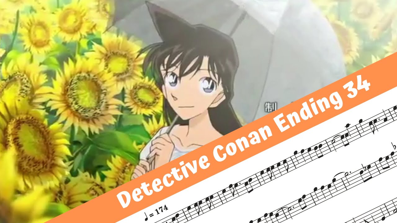 Detective Conan Ending 34 (Flute) - YouTube