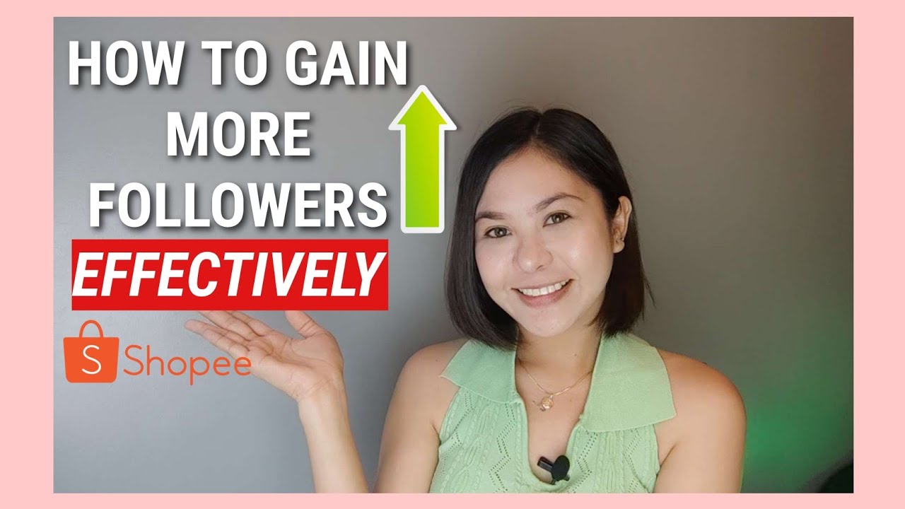 HOW TO GAIN FOLLOWERS ON SHOPEE 💯 - YouTube