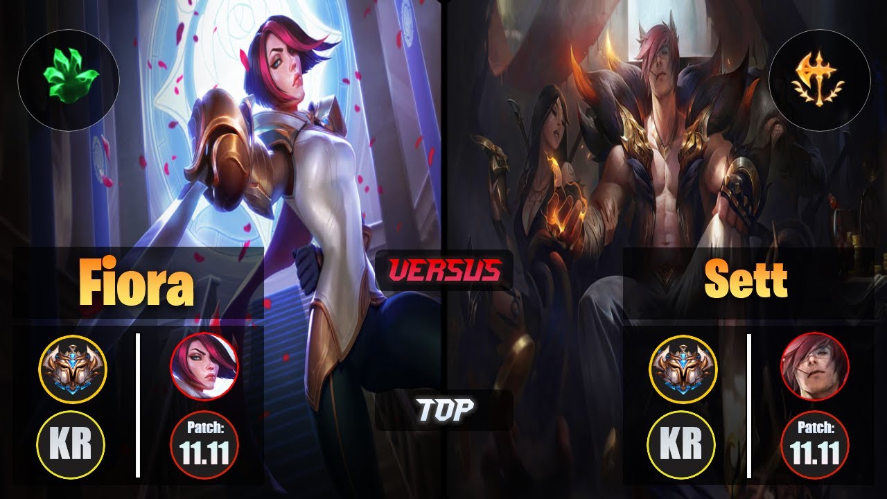 Challenger FIORA [Grasp of the Undying] (Top) VS SETT - Challenger KR ...