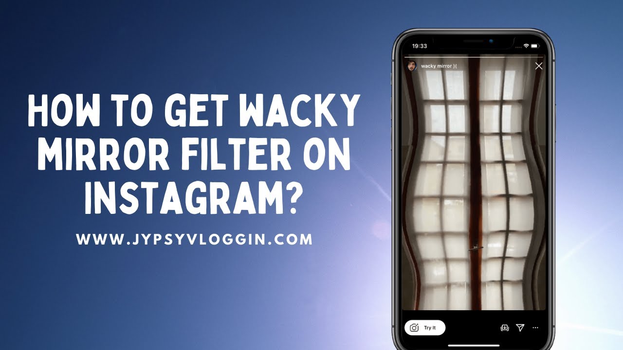 How to get wacky mirror filter on Instagram - YouTube