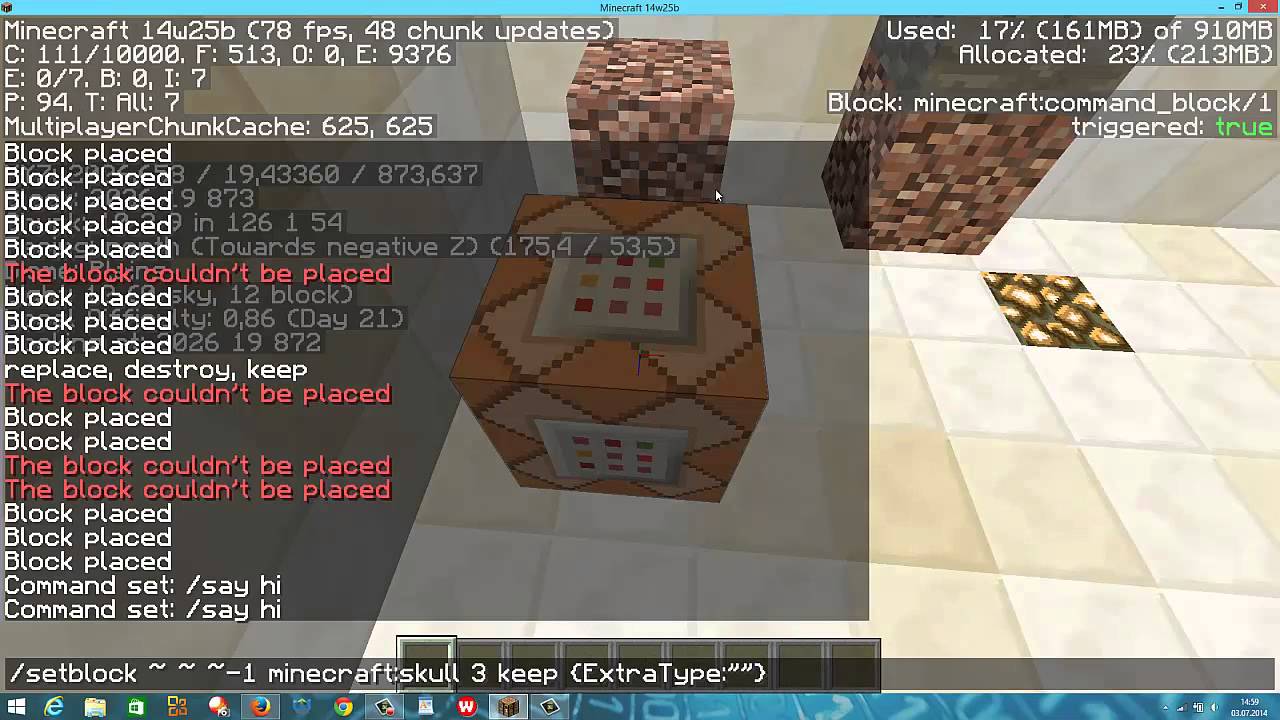Minecraft Command Tutorial 02 Setblock Youtube
