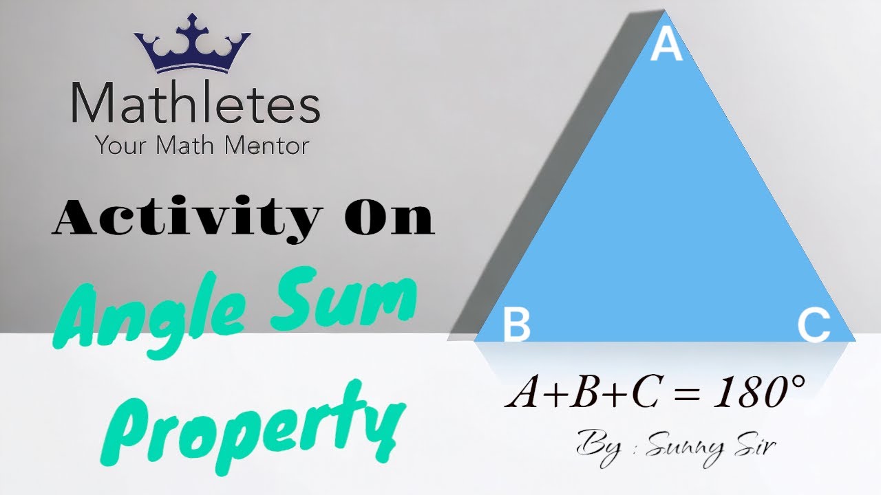 Simple Maths Activity| Angle Sum Property| Sum of angle of triangle 180 ...