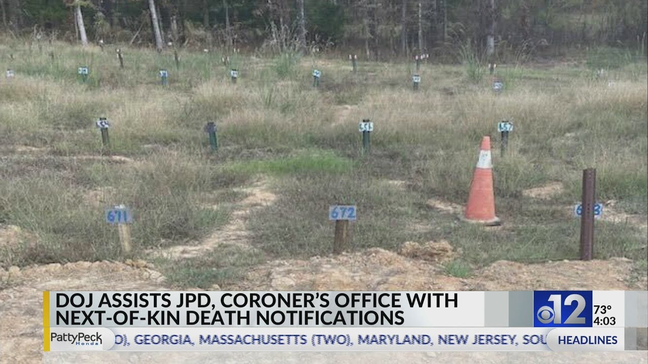 DOJ assists JPD, coroner’s office with next-of-kin death notifications ...
